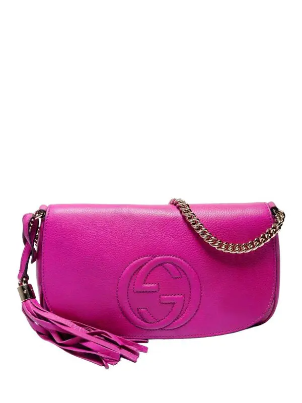 Gucci Soho Leather Shoulder Bag - Pink