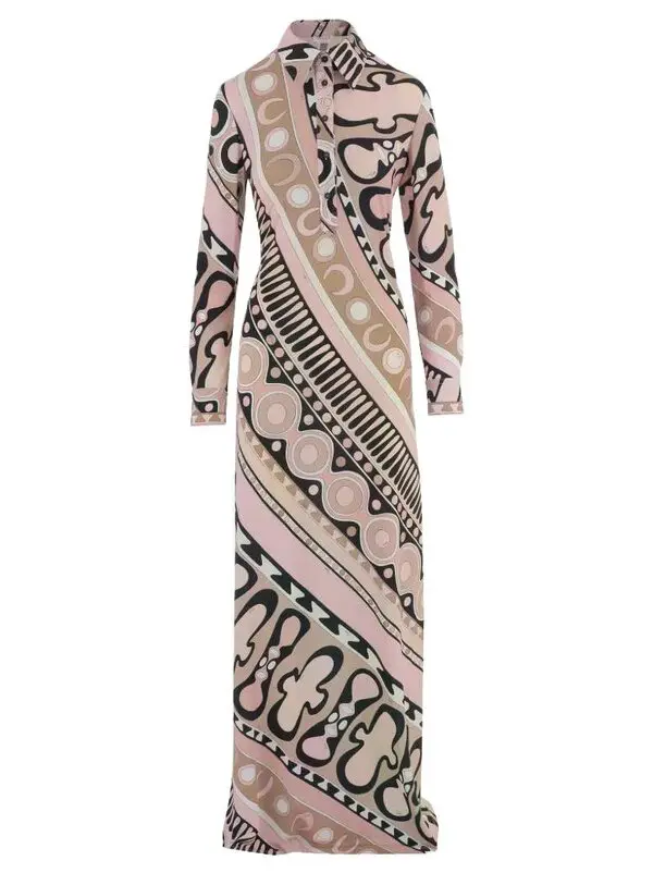 Emilio Pucci Soleil-print Chemisier Dress - Pink