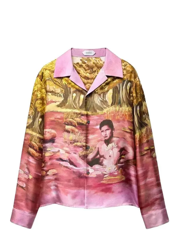 Versace Printed Shirt - Pink