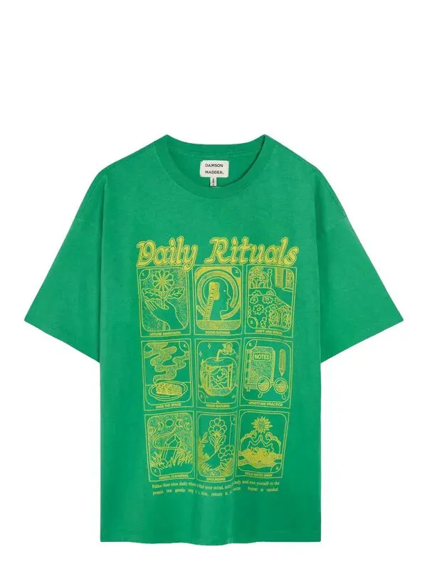 DAMSON MADDER Graphic-print T-shirt - Green