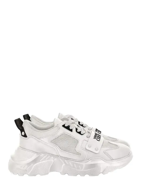Versace Panelled Sneakers - White