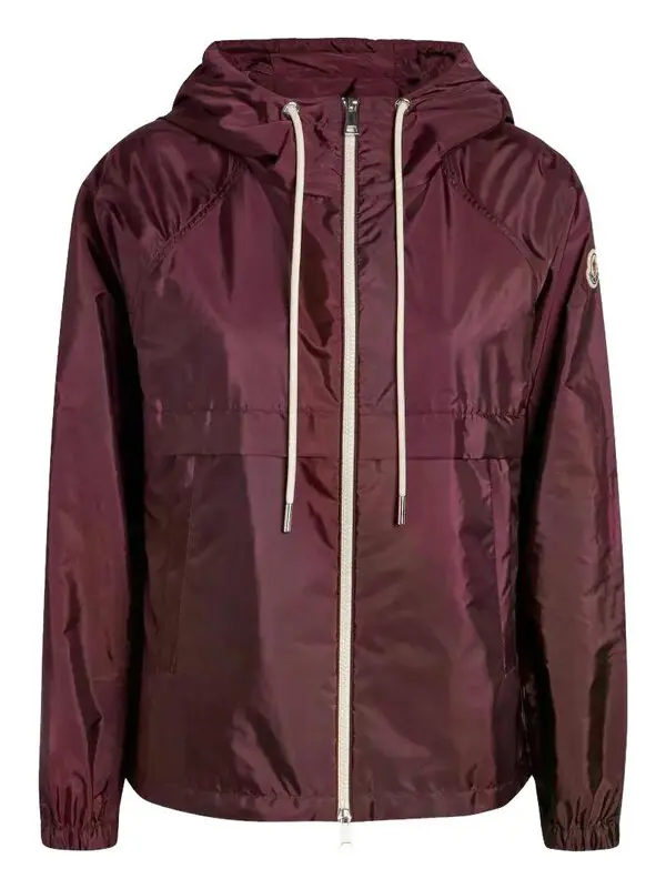 Moncler Drawstring Hooded Jacket - Red