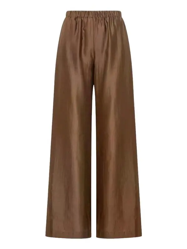 LE SULLY STUDIO Elasticated Waistband Trousers - Brown