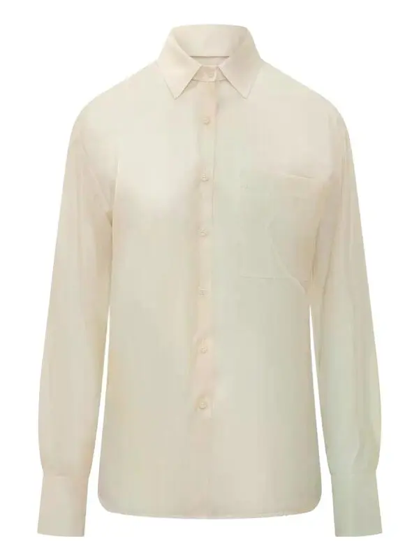 LE SULLY STUDIO Front-pocket Shirt - Neutrals