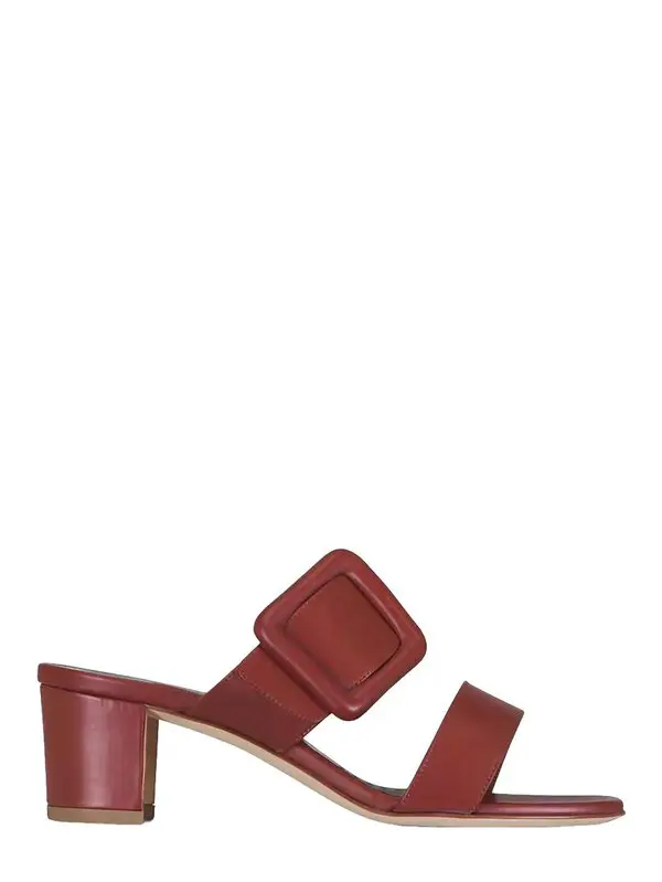 Manolo Blahnik Titubanew Buckle-strap Heeled Sandals - Red
