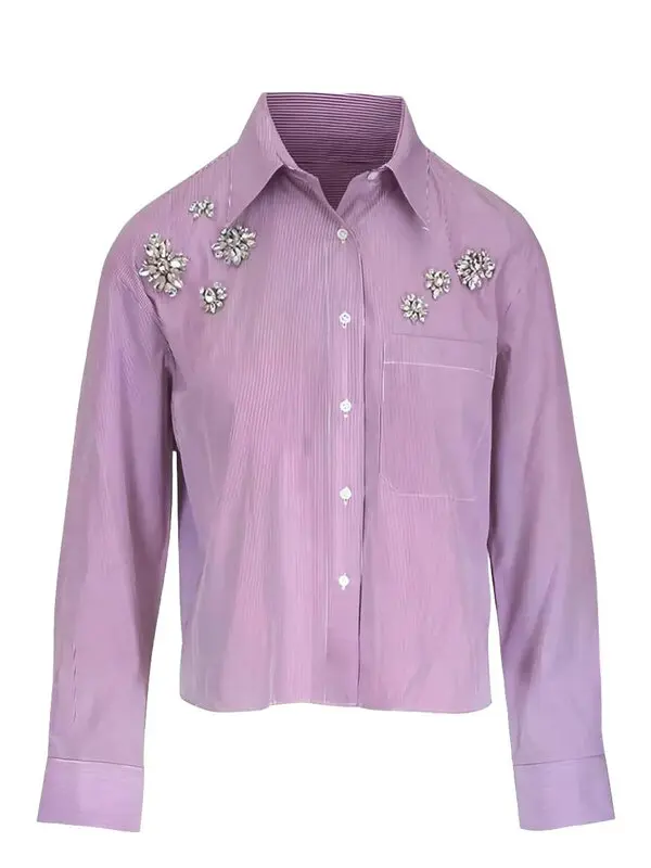 TWP Embellished Blouse - Purple