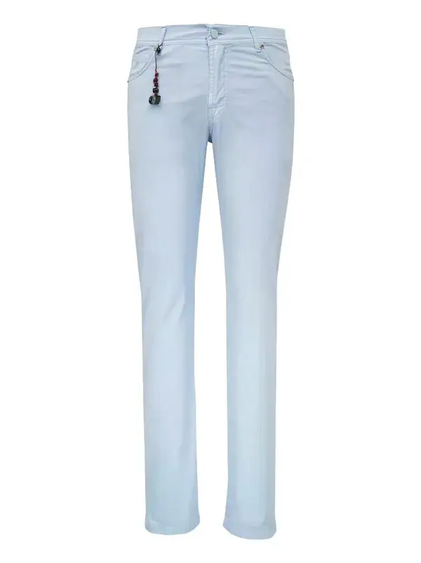 Marco Pescarolo Button Trousers - Blue
