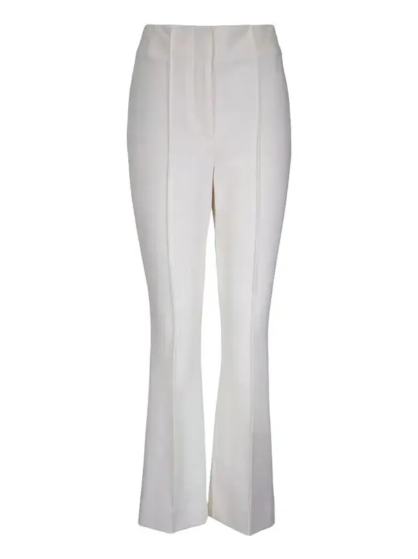 Veronica Beard Seam-detail Flared Trousers - White