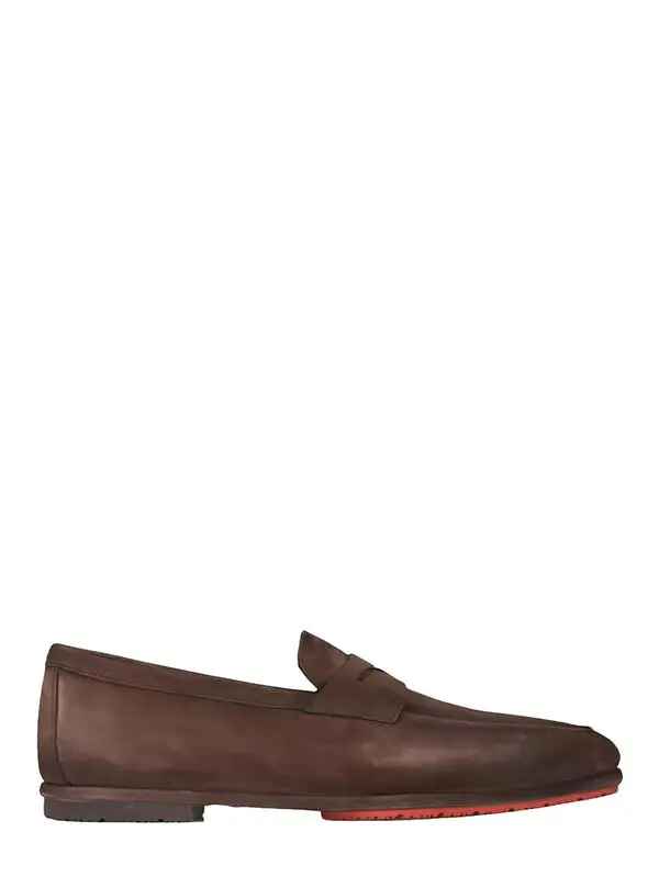 Santoni Carlos Penny Loafers - Brown