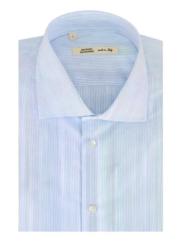MAURIZIO BALDASSARI Long-sleeve Striped Shirt - Blue