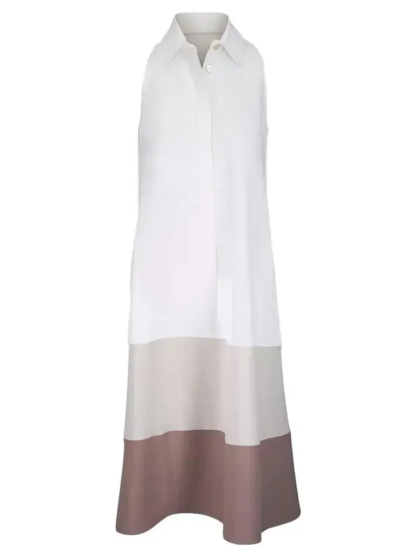 Antonelli Firenze Colour-block Midi Dress - White