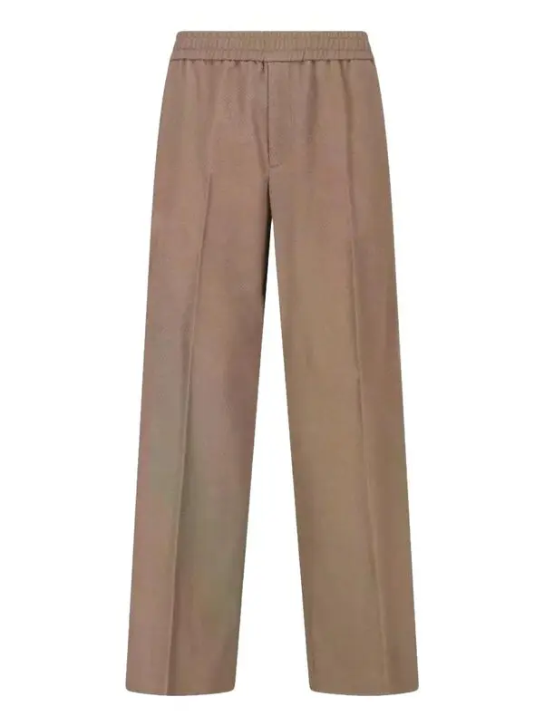 GOLDEN GOOSE Elastic-waist Star-appliqué Trousers - Neutrals