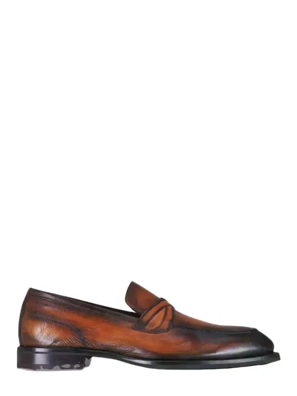 Di Bianco Marzana Twisted-leather Loafers - Brown