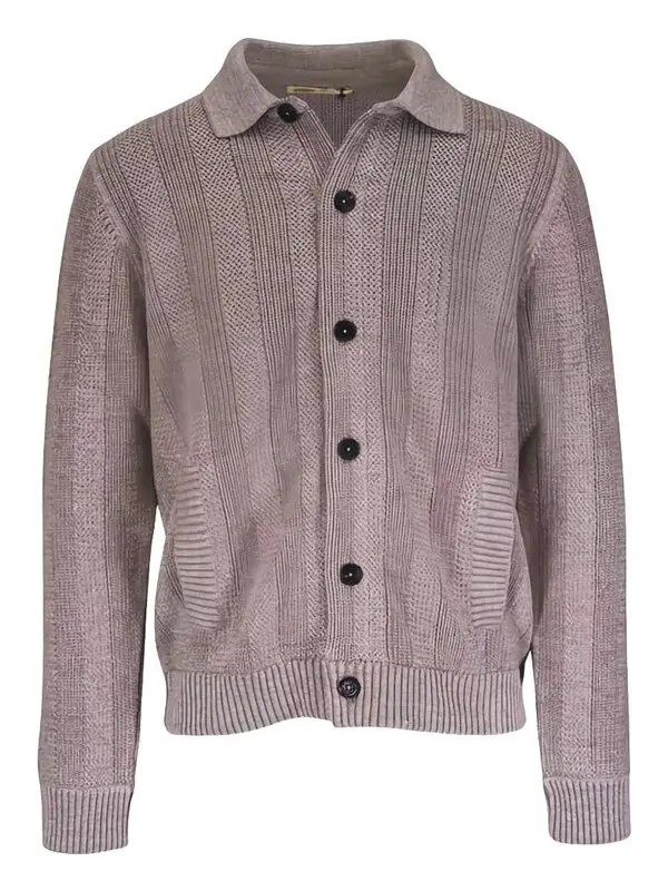 MAURIZIO BALDASSARI Buttoned Textured Cardigan - Neutrals