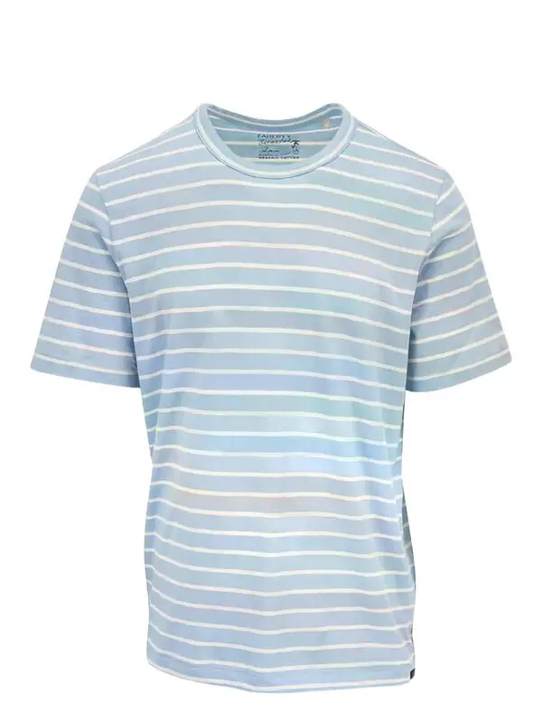 Faherty Brand Striped Knit T-shirt - Blue
