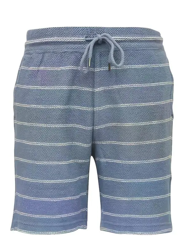 Faherty Brand Striped Drawstring Shorts - Blue