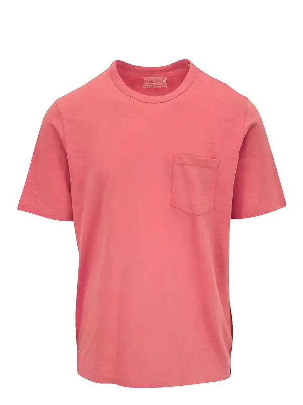 Faherty Brand Sunwashed Pocket T-shirt - Red