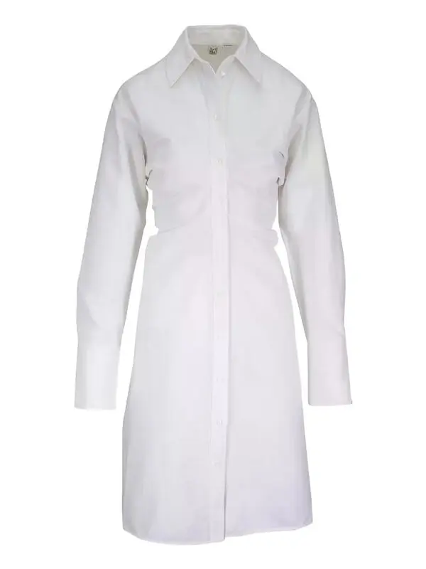 TOTEME Midi Shirt Dress - White