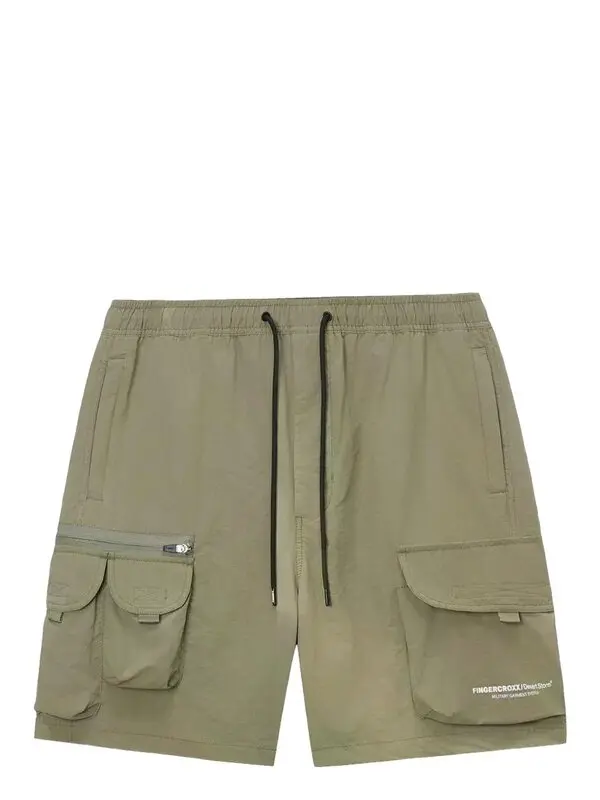 FINGERCROXX Cargo Pocket Shorts - Green