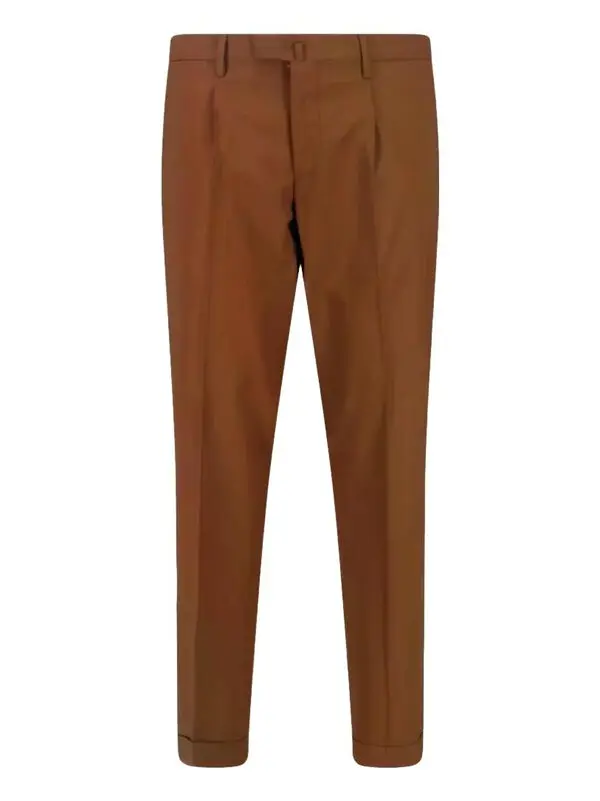 BRIGLIA 1949 Belt-loops Trousers - Brown