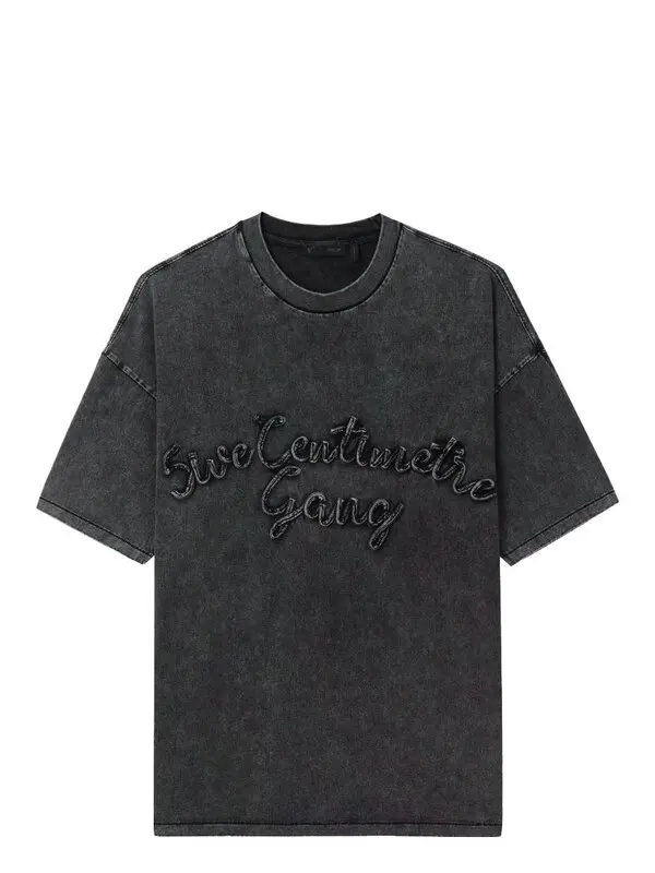 FIVE CM Round-neck T-shirt - Black