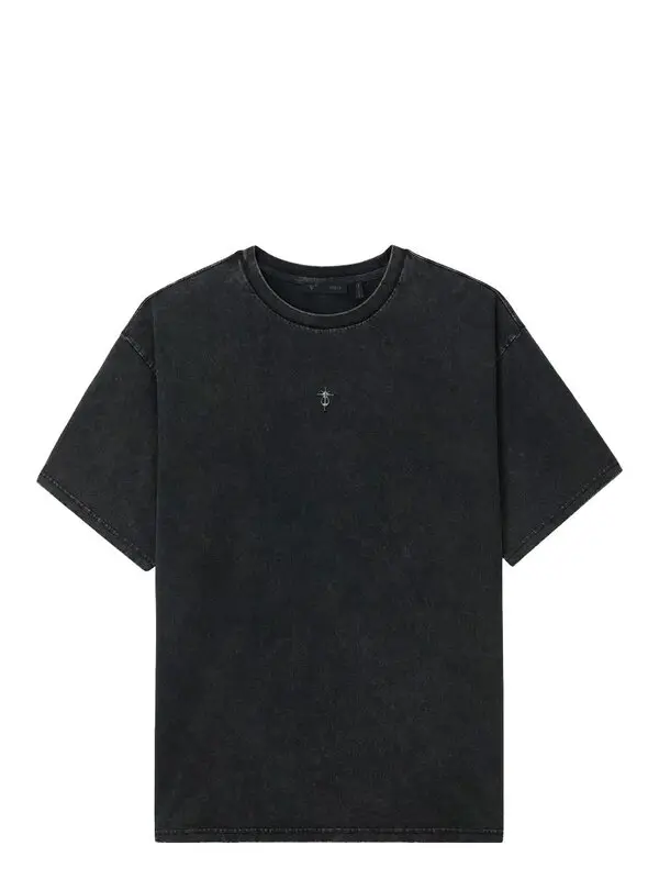 FIVE CM Embroidered T-shirt - Black