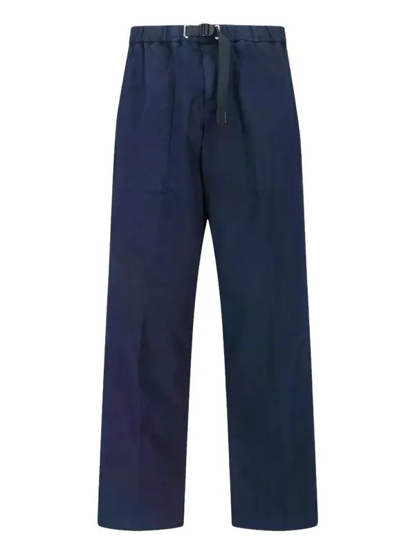 WHITE SAND Belted Trousers - Blue
