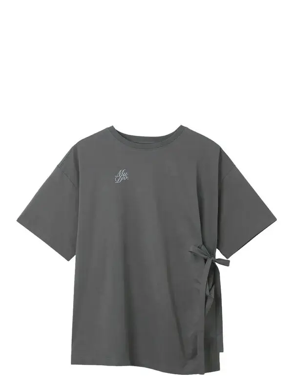 MUSIUM DIV. Graphic Tie T-shirt - Grey