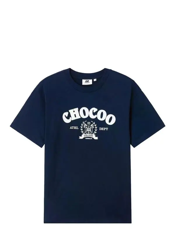 CHOCOOLATE Crew-neck Logo-print T-shirt - Blue