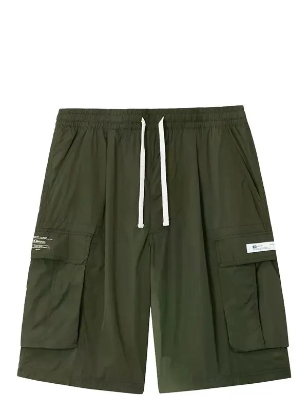 CHOCOOLATE Cargo Drawstring Shorts - Green