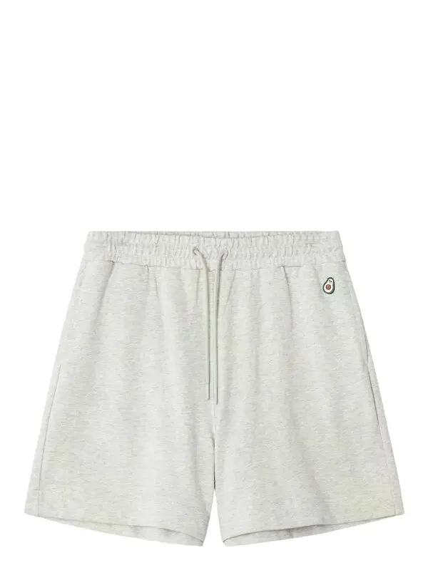 CHOCOOLATE Emblem Detail Shorts - Grey