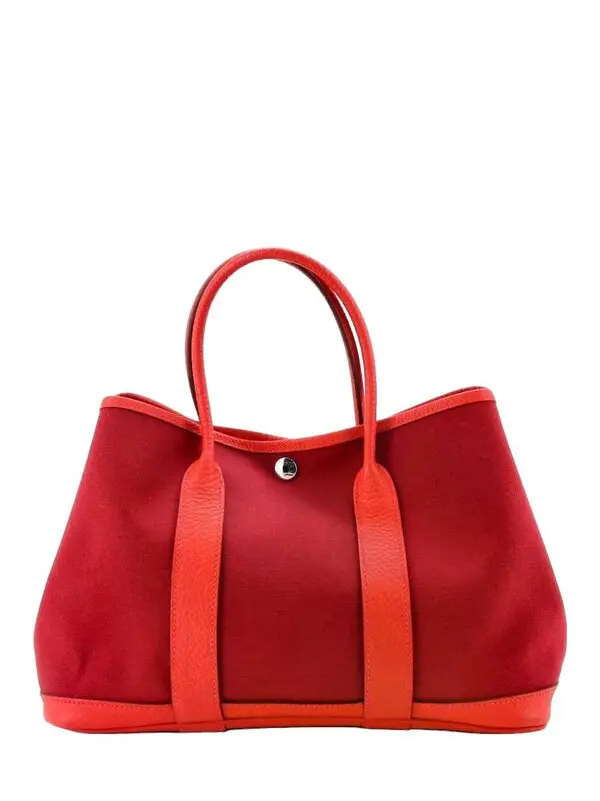 Hermès Garden Party 30 Tote Bag Toile And Leather - Red