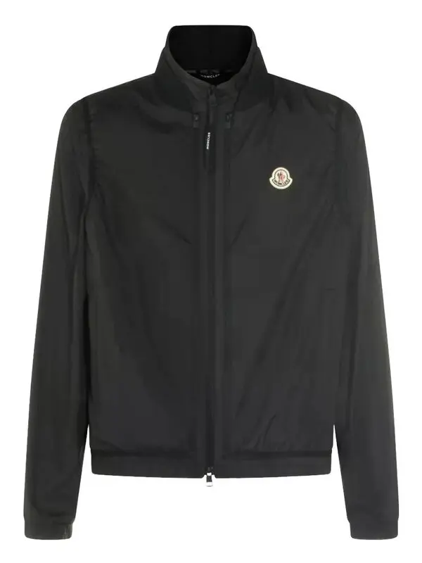 Moncler Logo-patch Zip-up Jacket - Black
