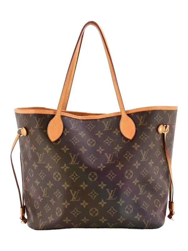 LOUIS VUITTON Neverfull Nm Monogram Canvas Mm Tote Bag - Brown