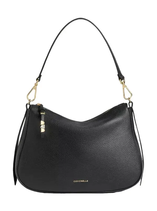 COCCINELLE Nory Small Zip Leather Shoulder Bag - Black