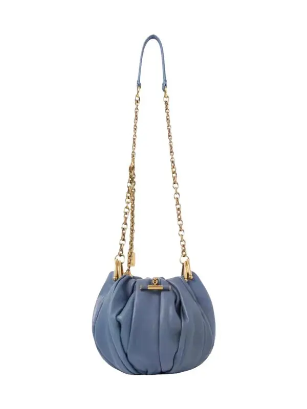 Chloé Plissé Crossbody Bag - Blue