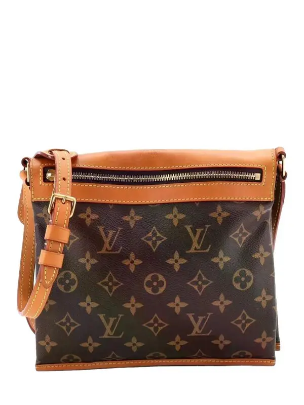 LOUIS VUITTON Saumur Messenger Bag Monogram Canvas Pm - Brown