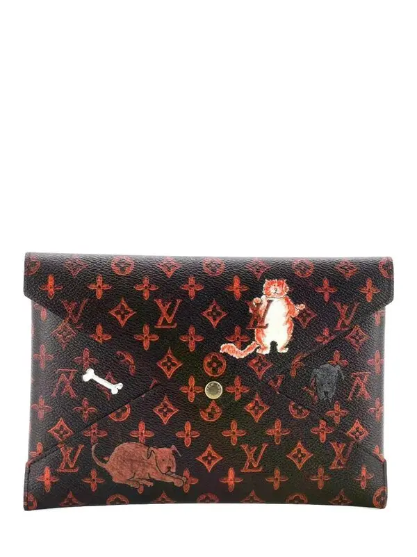 LOUIS VUITTON Kirigami Pochette Set Limited Edition Grace Coddington Catogram Canvas - Brown