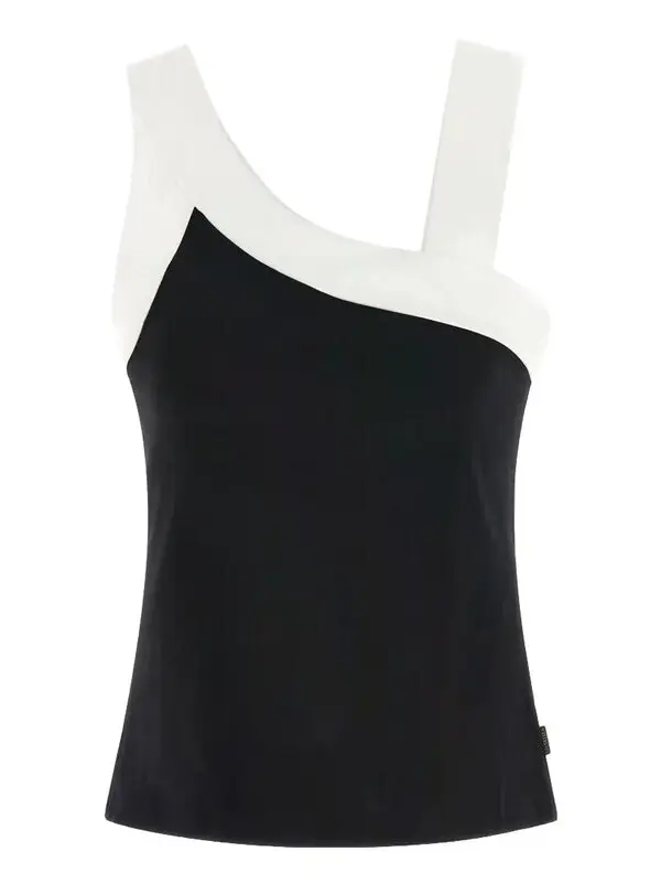 Goldbergh Sierra Asymmetrical Tank Top - Black