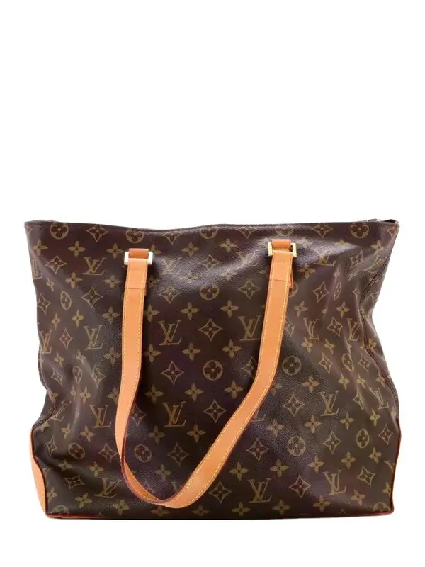 LOUIS VUITTON Cabas Mezzo Monogram Canvas Tote - Brown