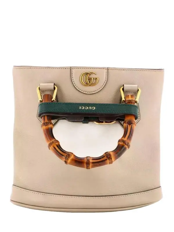 Gucci Diana Bamboo Handle Small Tote Bag - Neutrals