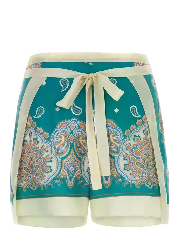 Pinko Merengue-print Shorts - Blue