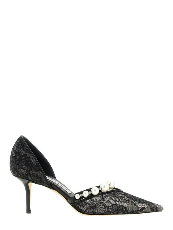 JIMMY CHOO Aurelie Lace Pumps - Black