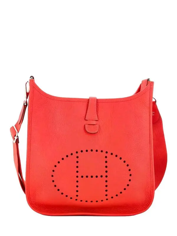 Hermès Evelyne Iii Clemence Pm Crossbody Bag - Red