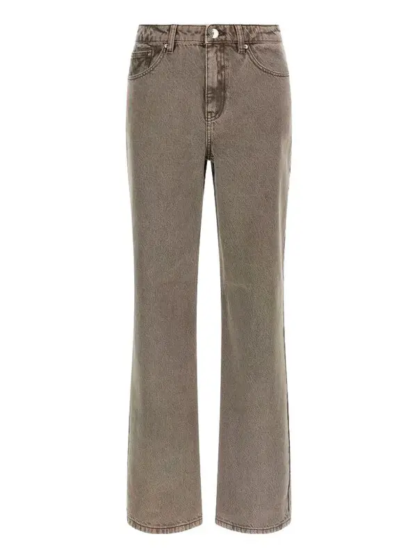 ROTATE BY BIRGER CHRISTENSEN Straight-leg Jeans - Brown