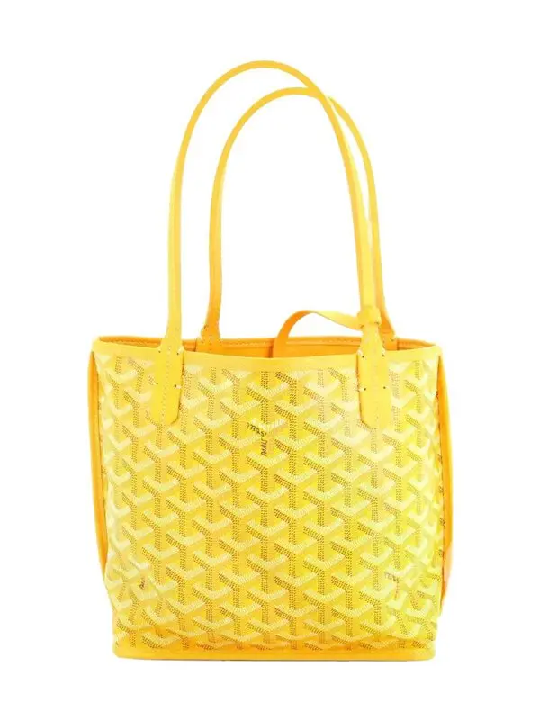Goyard Anjou Reversible Tote Coated Canvas Mini Satchel - Orange