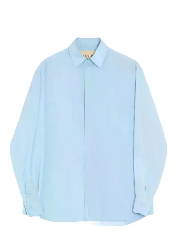 Valentino Garavani Striped Silk Shirt - Blue