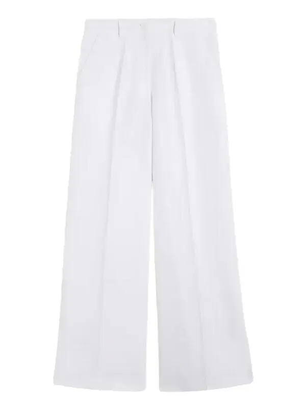 Aspesi Wide-leg Trousers - White