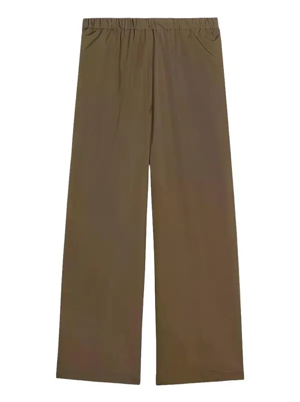 Aspesi Elasticated Cotton Trousers - Green