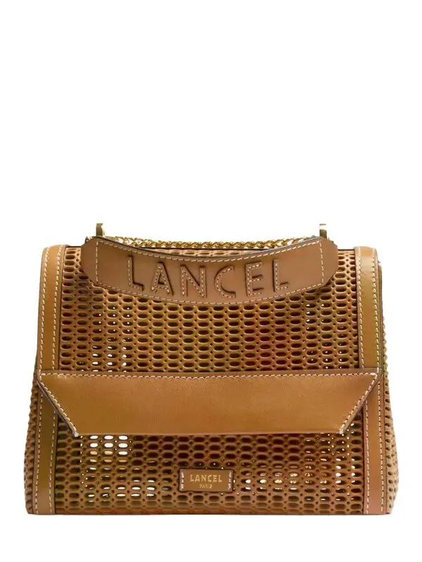 LANCEL Ninon De Perforated Shoulder Bag - Neutrals
